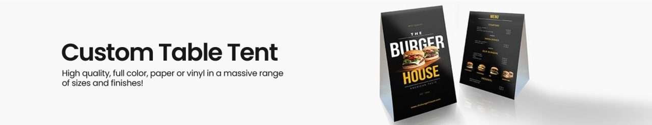 Custom Table Tent | Printing Table Tents Cards